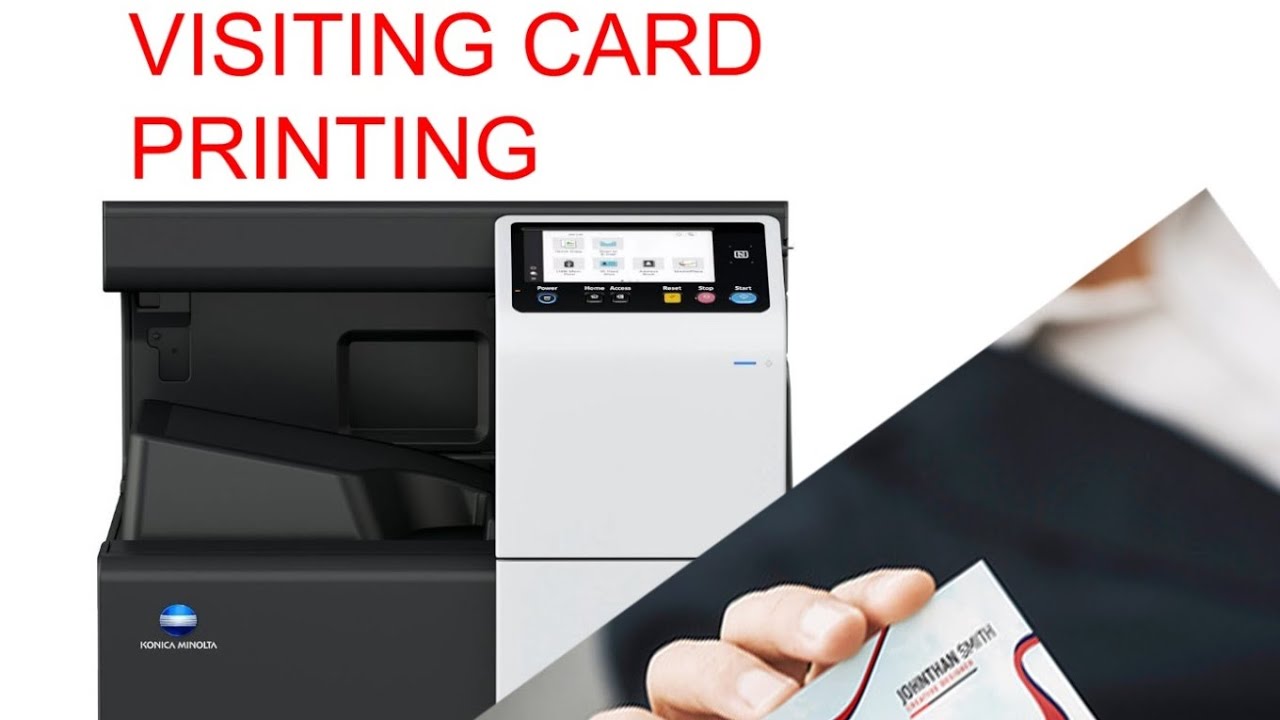 How to print visiting cards - YouTube