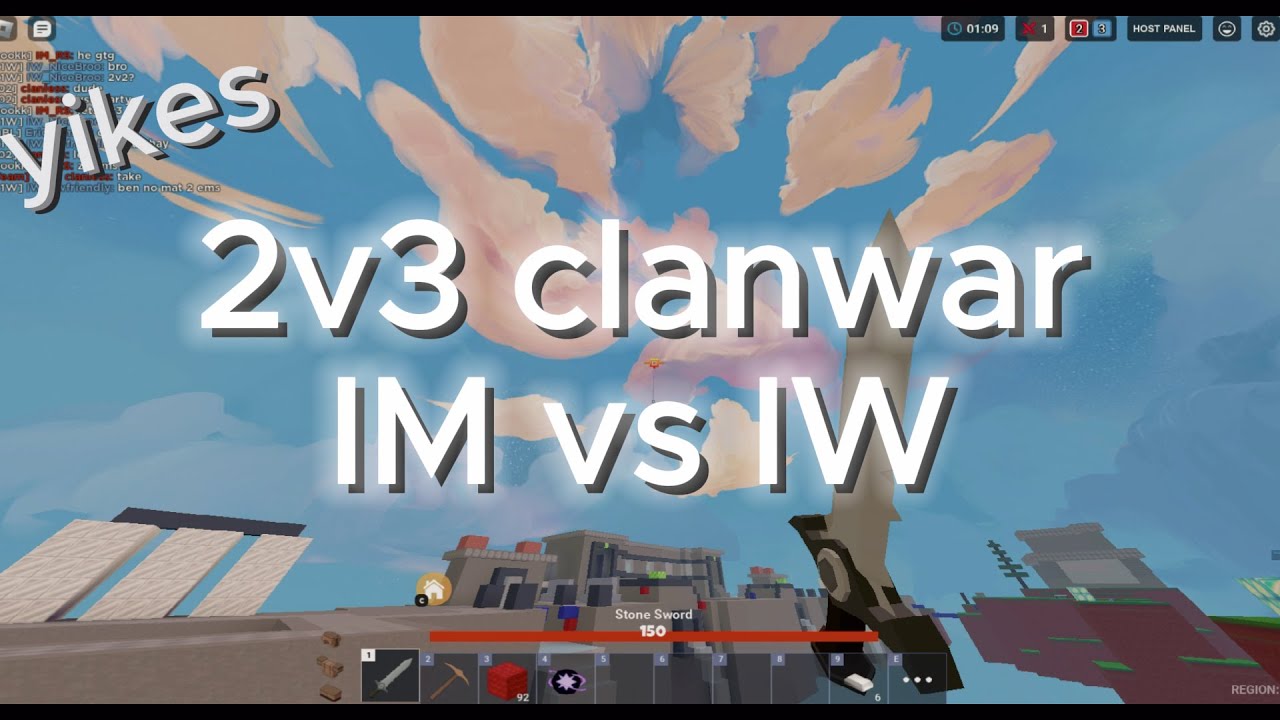 FIRENDLY CLANWAR 🤣 2v3 IM vs IW clan + spawnkill " yikes " - YouTube