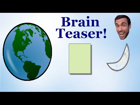 Mind blowing brain teaser - Folding paper to the moon - YouTube