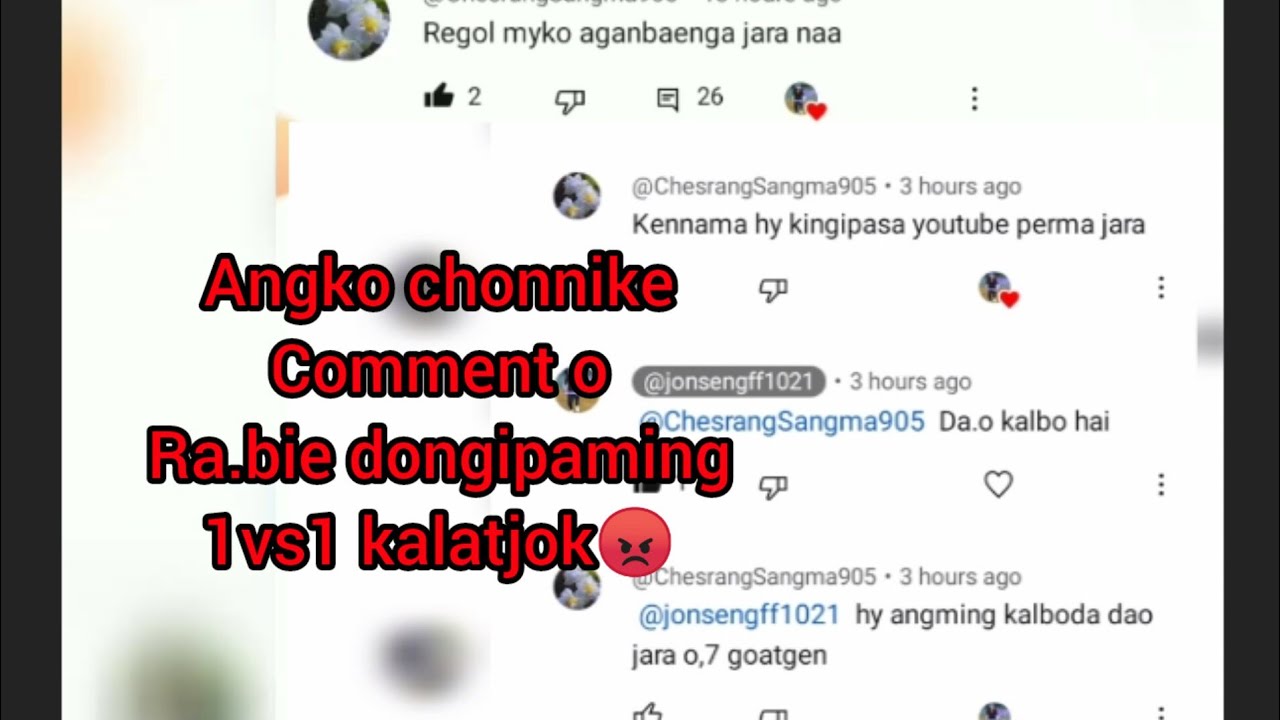 Angko chonnike comment kae dongipaming custom kalatjok 😡 - YouTube