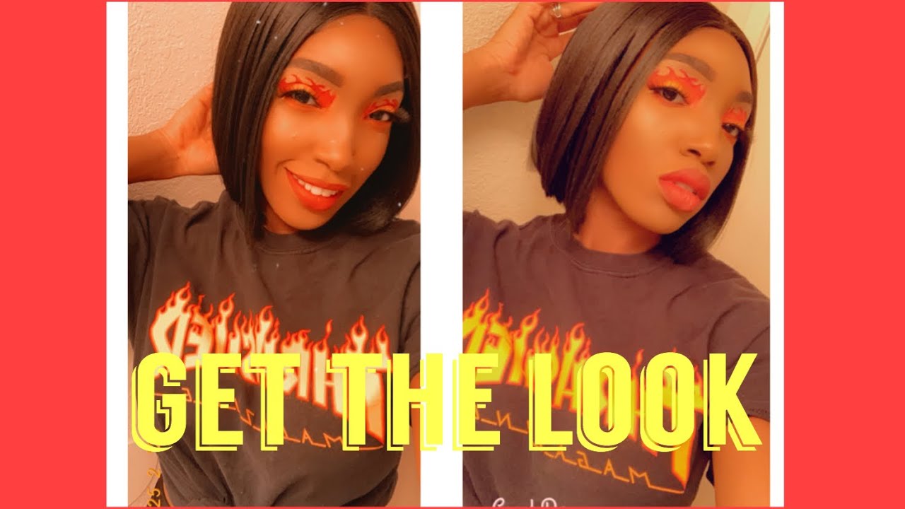 Flame Eyeshadow Tutorial - YouTube