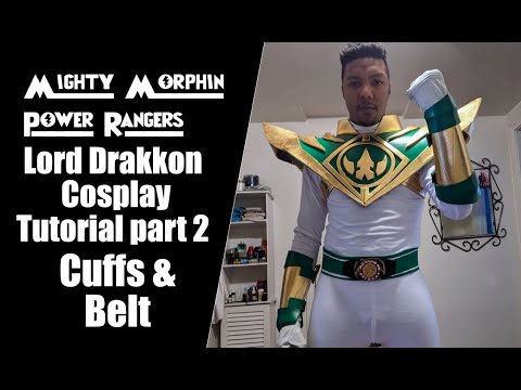 DIY Lord Drakkon cosplay tutorial Part 2 | White Dragon Cuffs & Belt ...