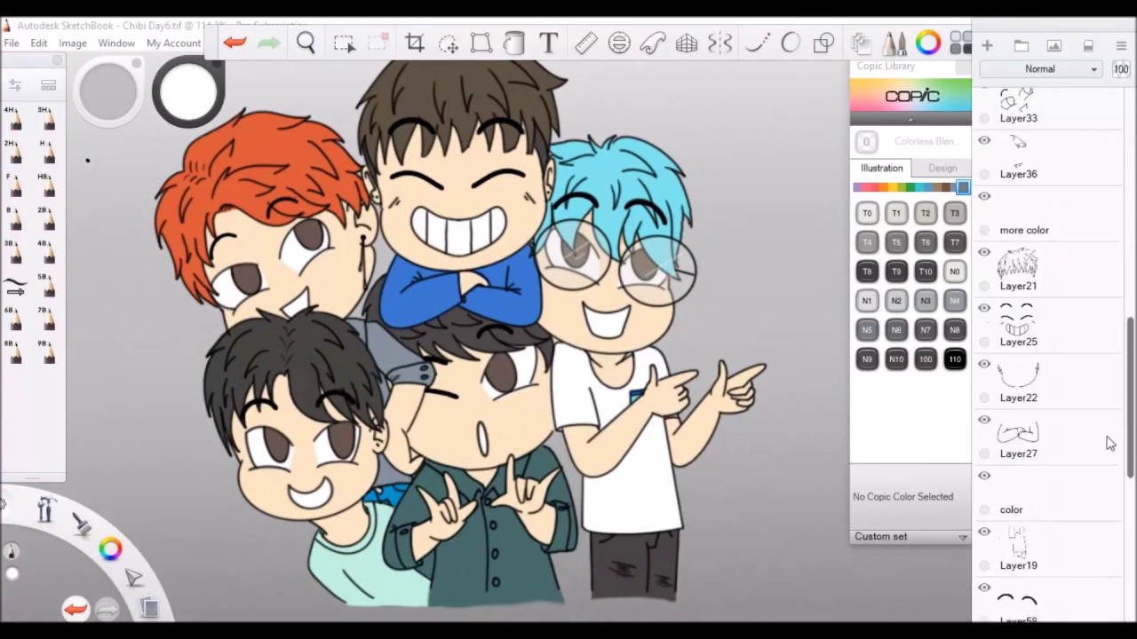 Chibi Versions of Day6 || Speedpaint #4 - YouTube