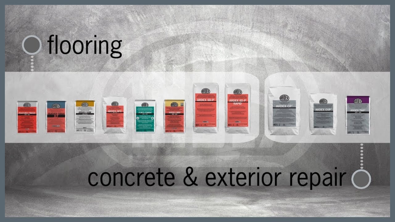 ARDEX Choose Your Solution - Patching Solutions - YouTube