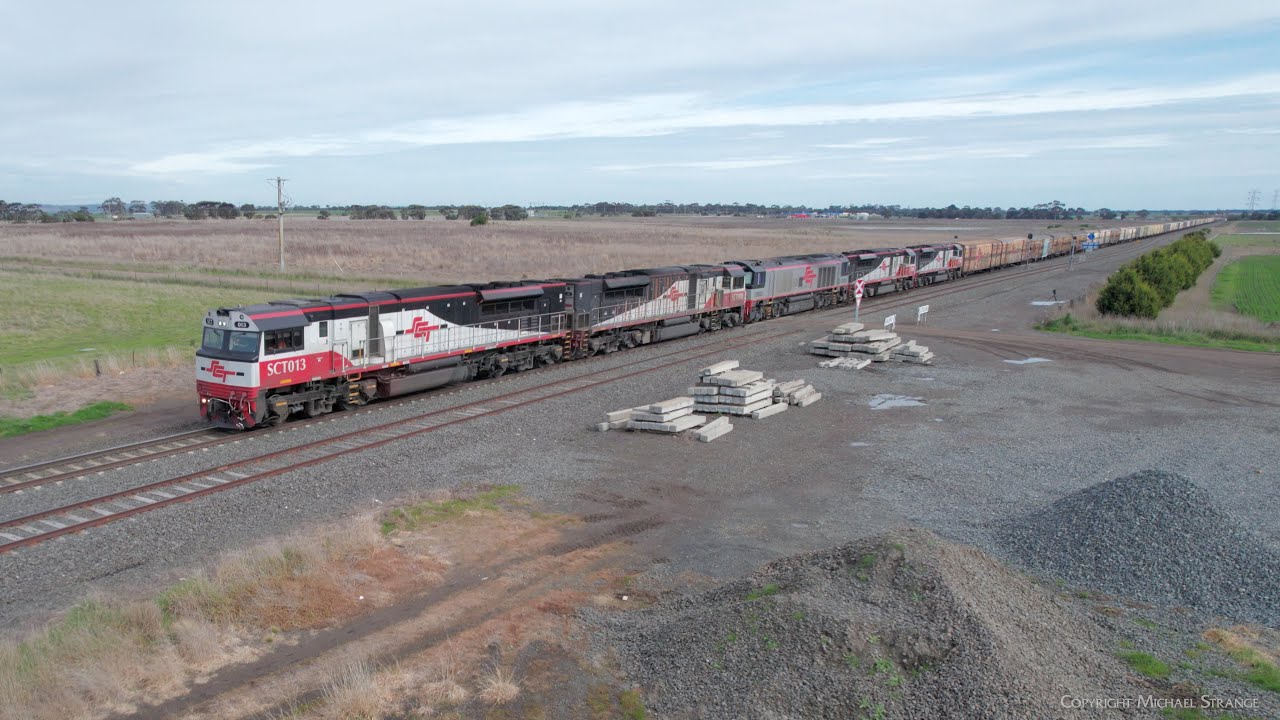 1PM9 SCT Mixed Freight & Steel Train (17/8/2022) - PoathTV Australian ...