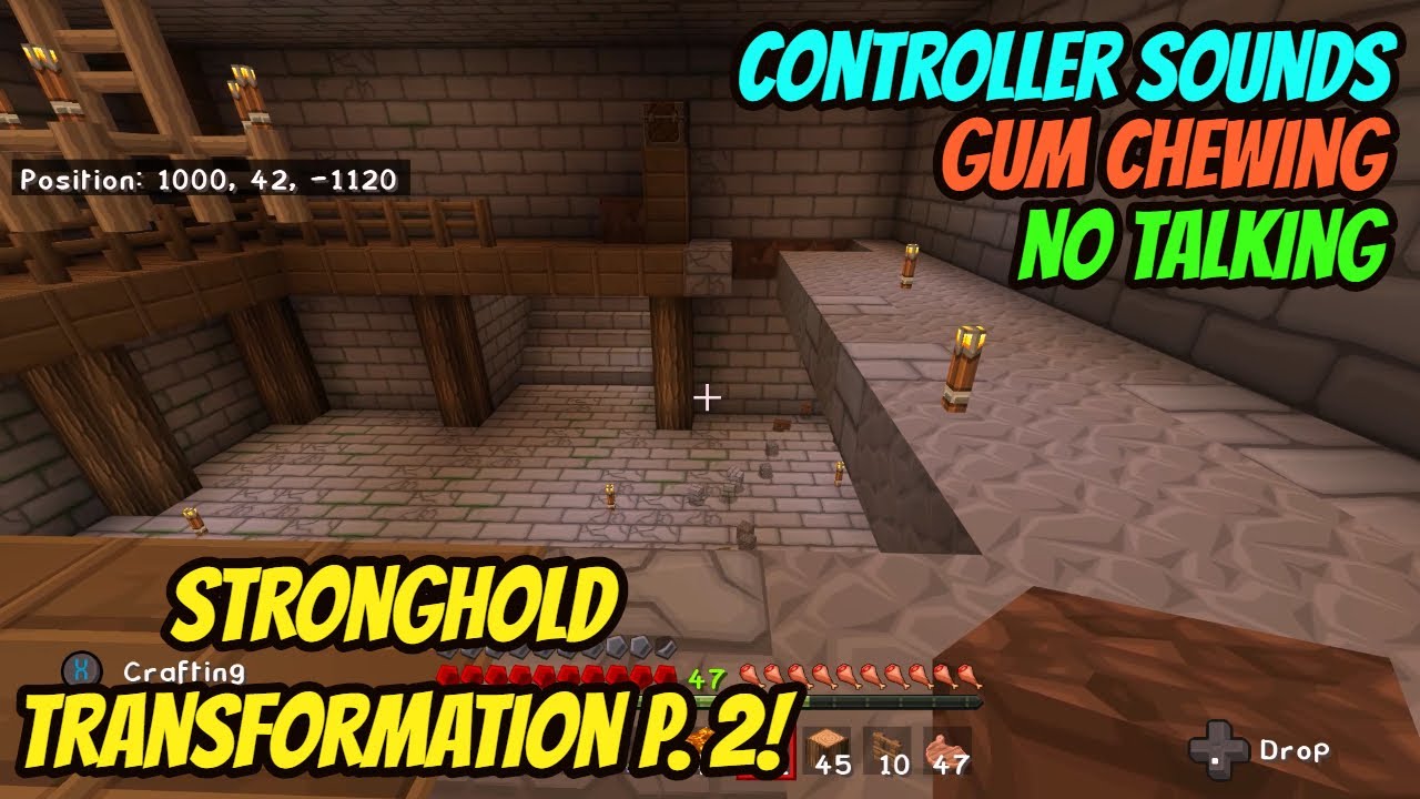 ASMR Gaming: Minecraft | No Talking & Gum Chewing - Ep 111. Stronghold ...