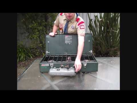 Troop 566 s Coleman Three Burner Liquid Fuel Stove Tutorial, Part 6b ...