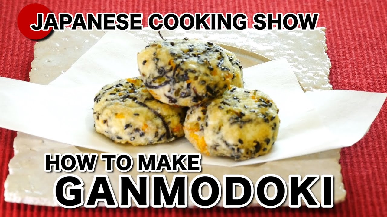 "GANMODOKI" Deep-fried TOFU mixed with sliced vegetables (Sorry NOT ...