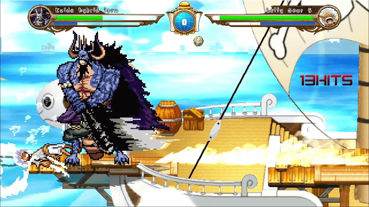 Kaido hybrid form vs Luffy gear 5 Mugen PC/Android Download - YouTube