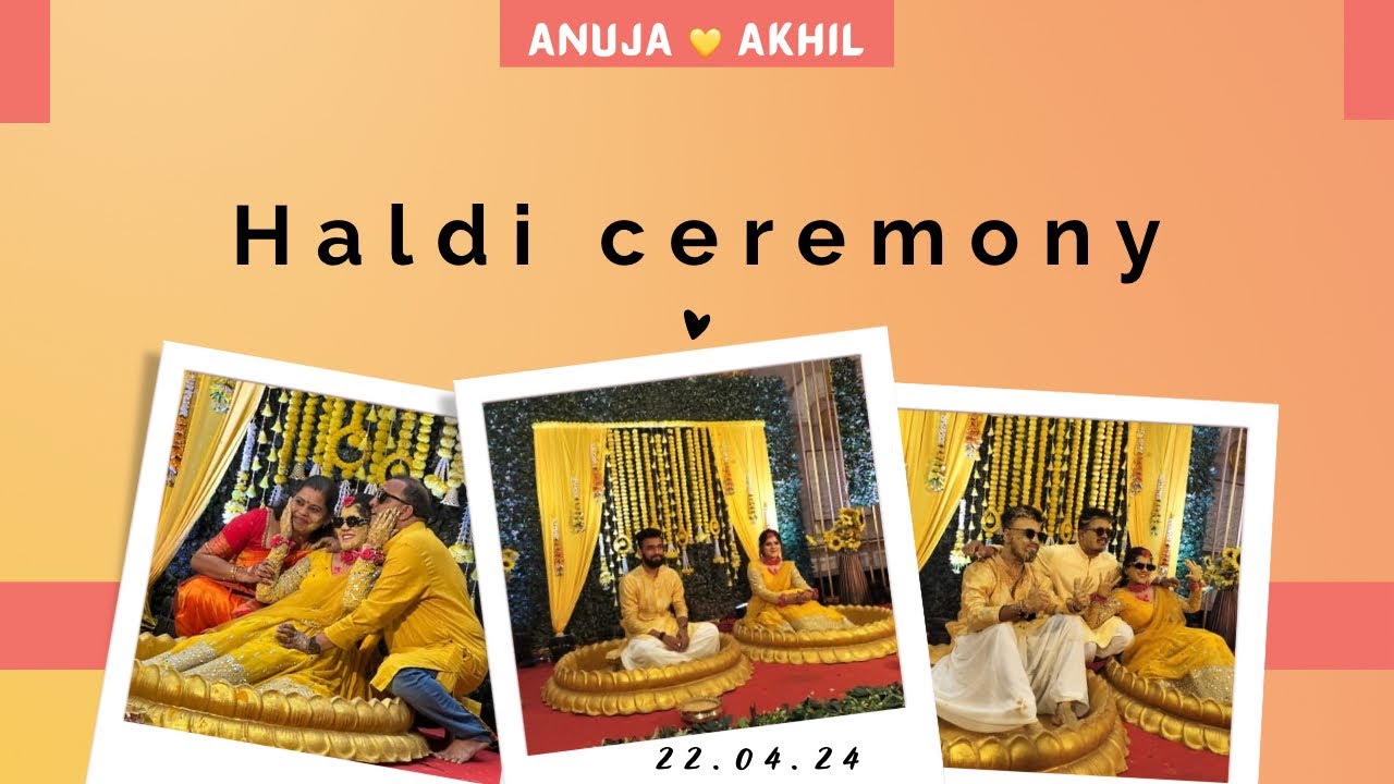 OUR HALDI CEREMONY | Phulon ka Haldi | Yellow themed haldi function |🌼💛 ...