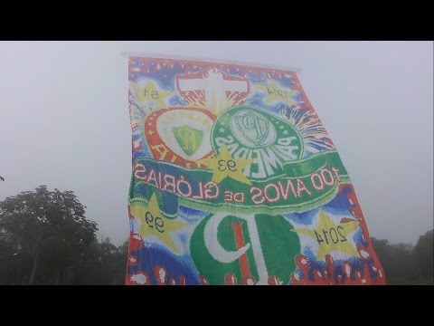Recanto dos Balões - Lapidado de 16 Metros - Bandeira 25x34 - Centenário do Palmeiras 20-03-2016