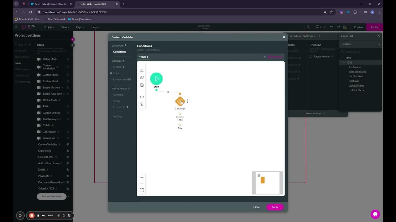 How to Read Contact from Salesforce using URL Parameters | Titan - YouTube