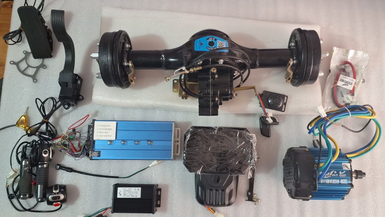 48V 500W TO 2KW KIT WITH 25" DIFFERENTIAL - YouTube