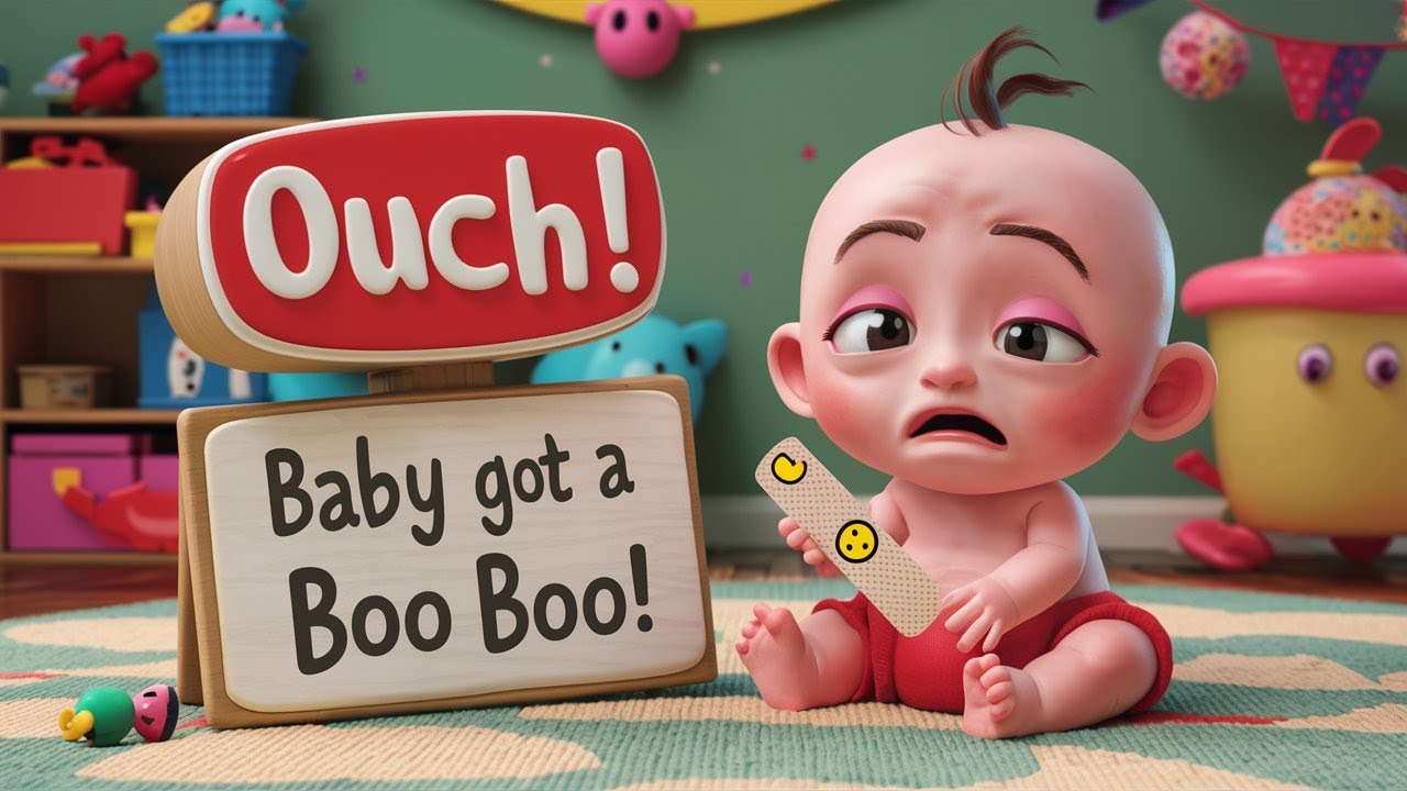Boo Boo Song, Ouch! Baby Got A Boo Boo- Kindergarten Rhyme & Kids Video ...