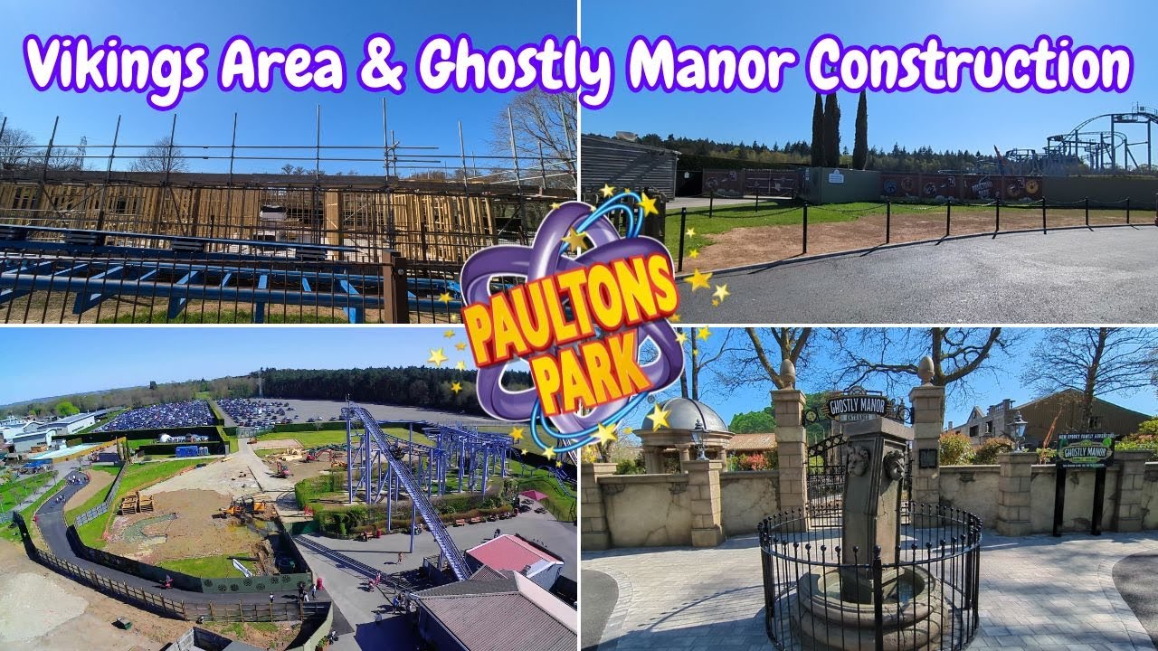 Vikings Area & Ghostly Manor Construction Update April 2025 at Paultons ...