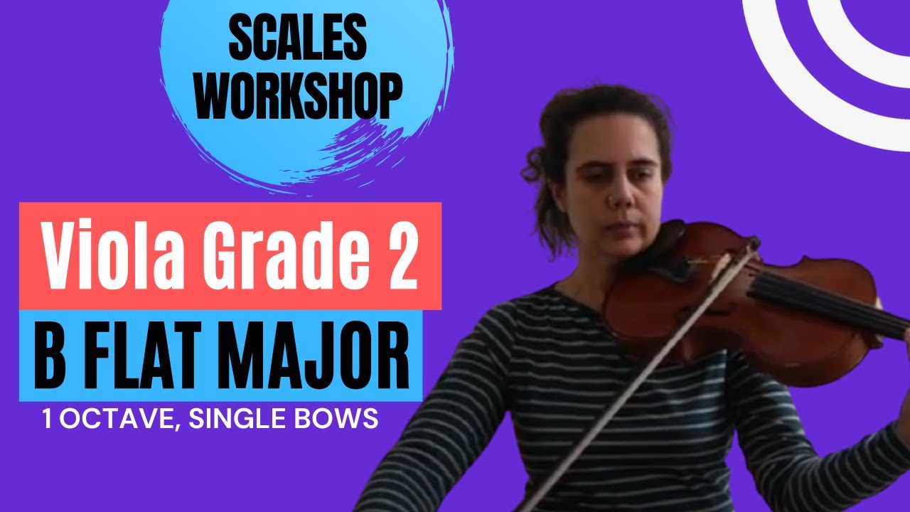 Scales Workshop - Viola Grade 2 - B Flat Major: 1 Octave, Single Bows ...