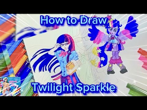 Drawing Princess Twilight Sparkle into Human -My Little Pony | Drawing ...