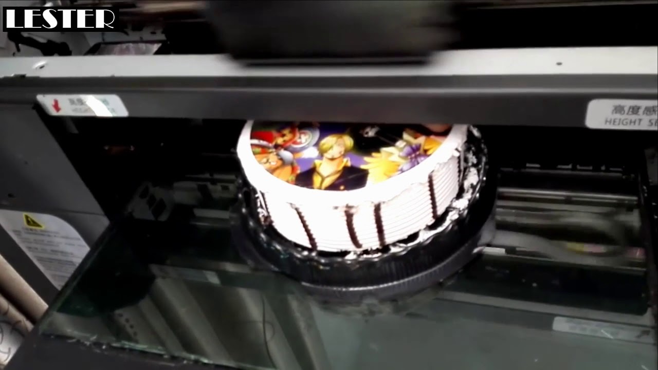 Cake printing video A3 Printer - YouTube