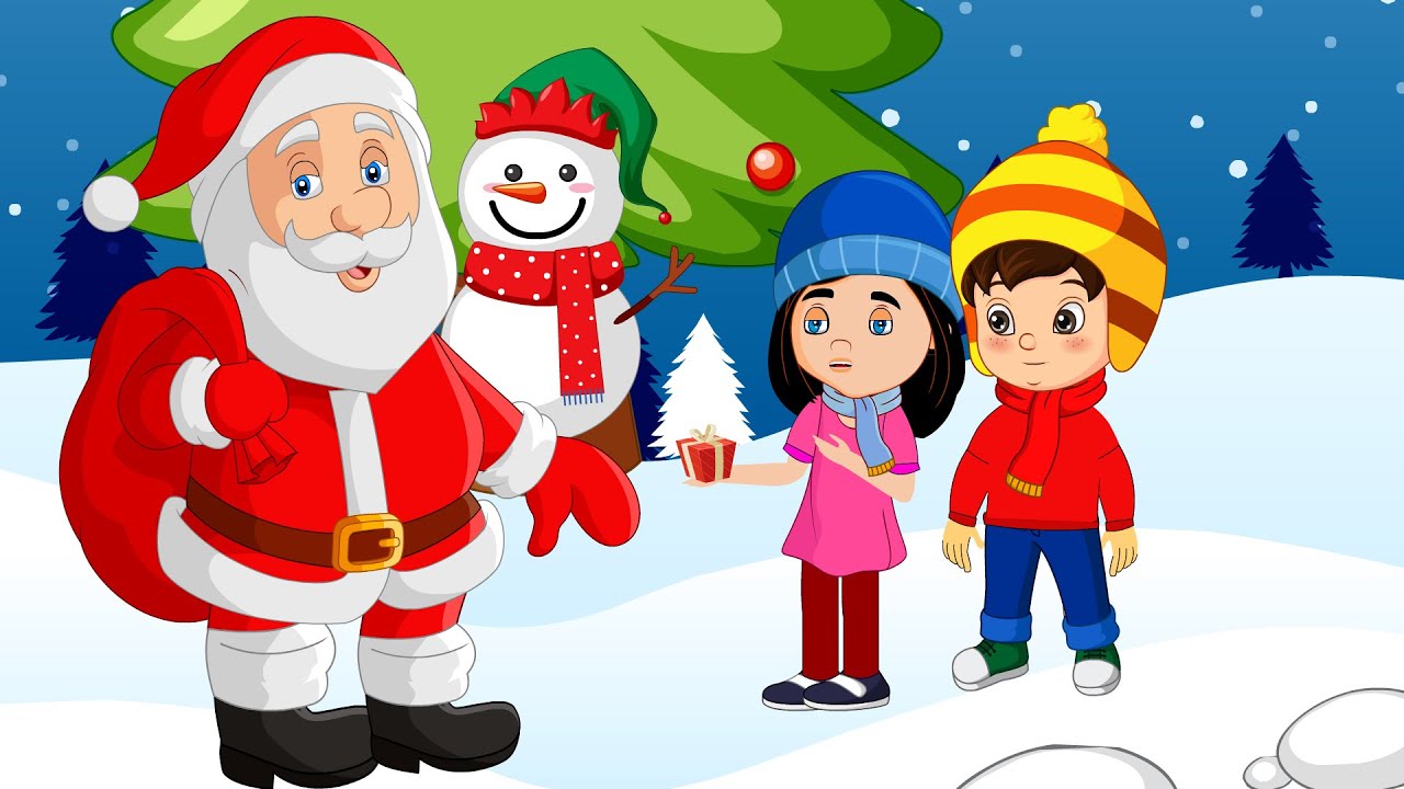 Santa Rhyme || Christmas Song for Nursery Kids || Song for Babies - YouTube