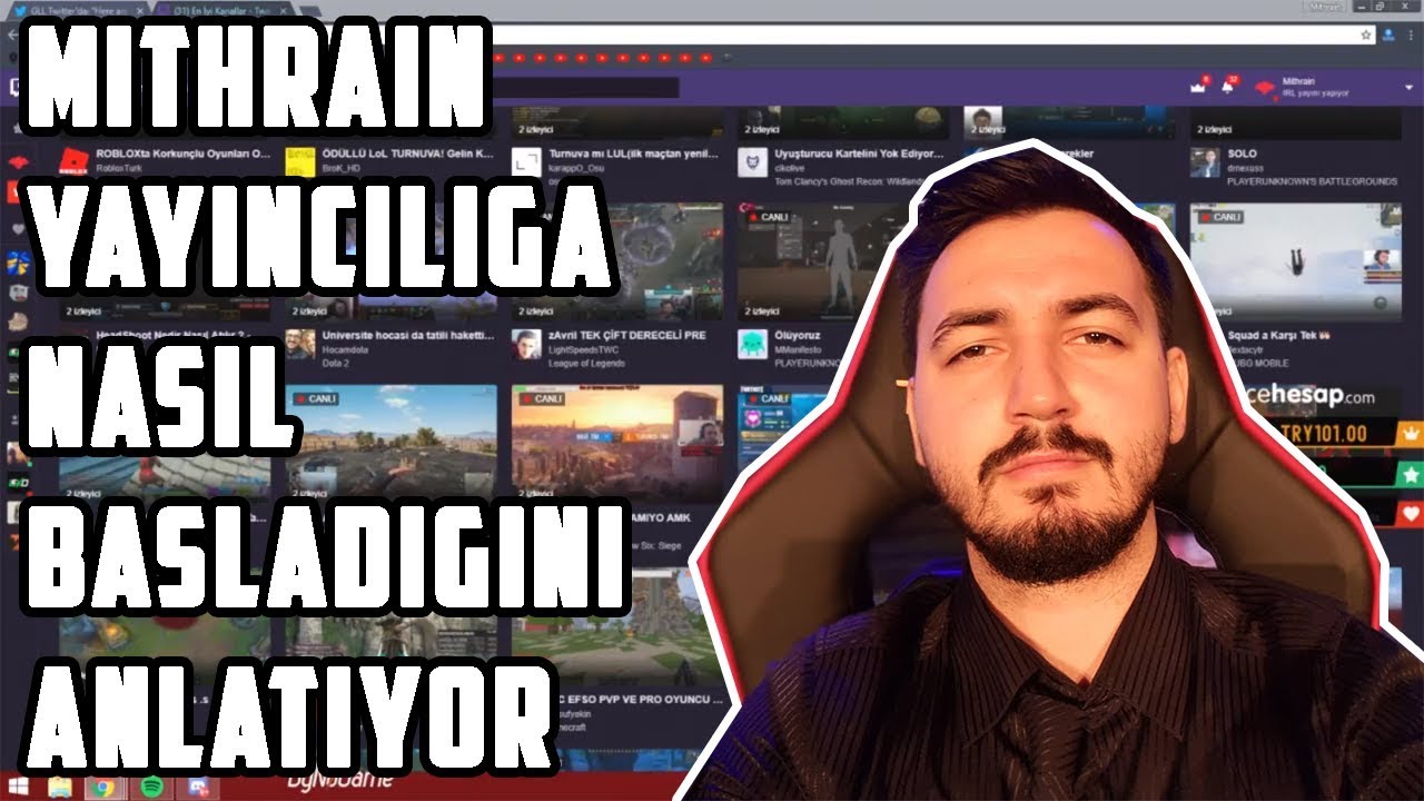 Mithrain - Yayıncılığa Nasıl Başladığını Anlatıyor - YouTube