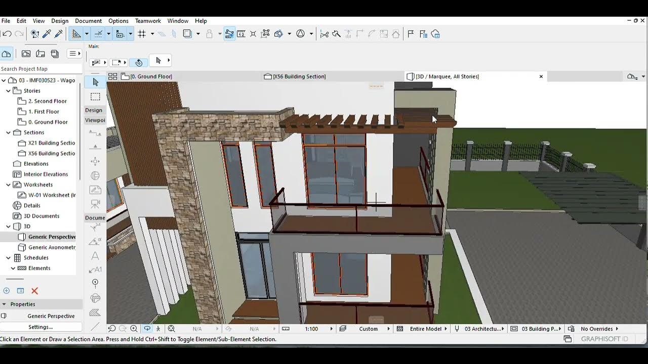 3 Elevation Drawings in Archicad 26 - YouTube