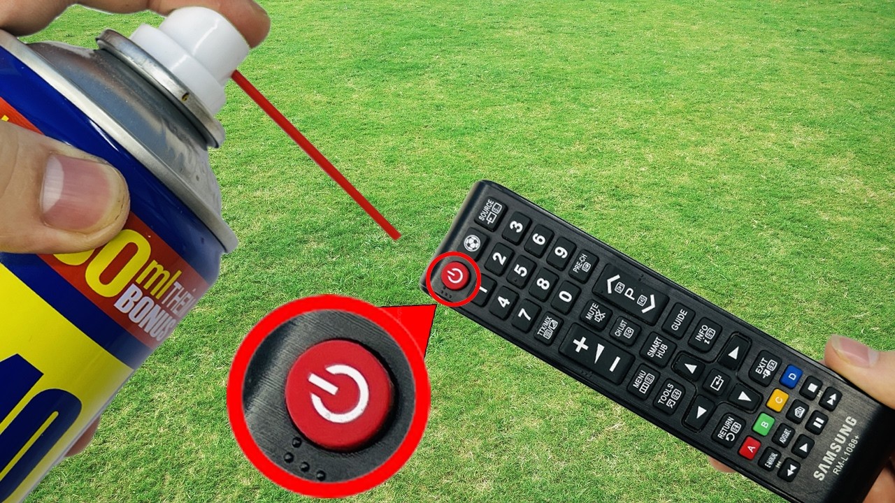 Just with WD-40! Fix EVERY Broken Remote in Your House - YouTube