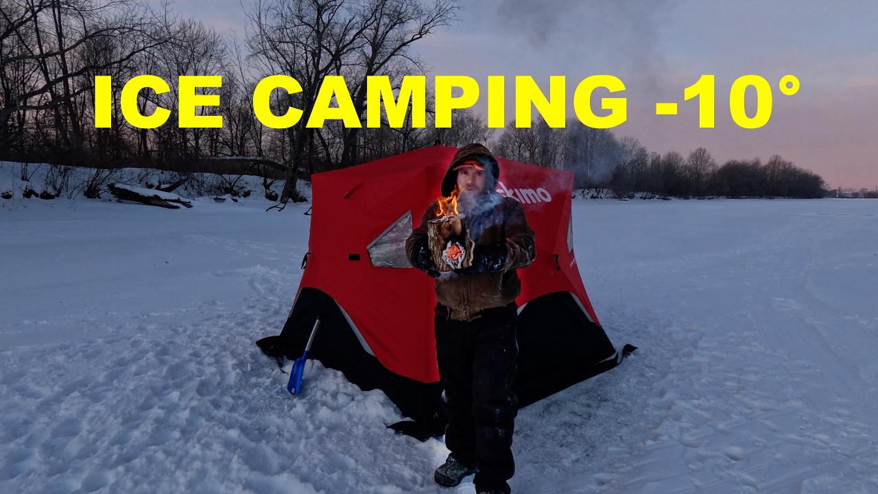 Camping Overnight Ice Fishing - YouTube