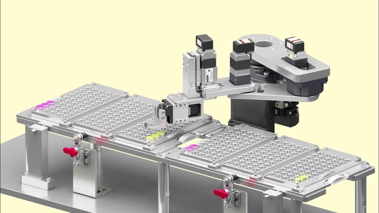 SCARA Robot Application example - YouTube