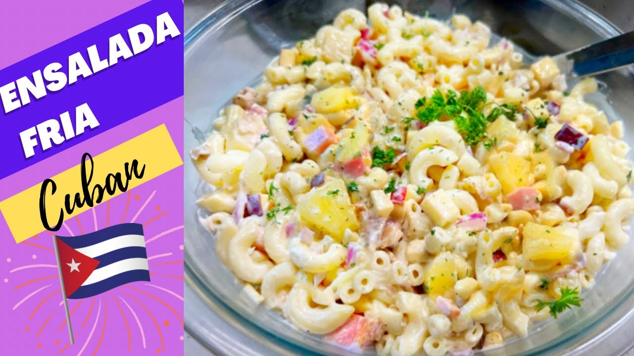 Ensalada de Coditos / Ensalada fria Cubana / Macaroni salad # ...