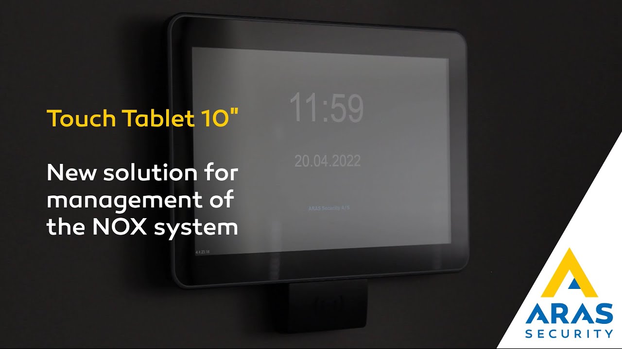 Touch Tablet 10" - New solution for operating the NOX system - YouTube