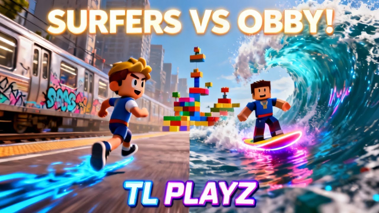 Subway Surfers 🏃‍♂️ vs Roblox Surf Obby 🌊 | Epic Speed Battle | TL ...