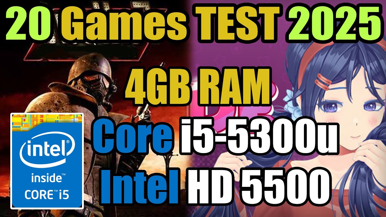 Intel i5-5300u | HD Graphics 5500 | GAMING TEST 20 Games tested Fujitsu ...