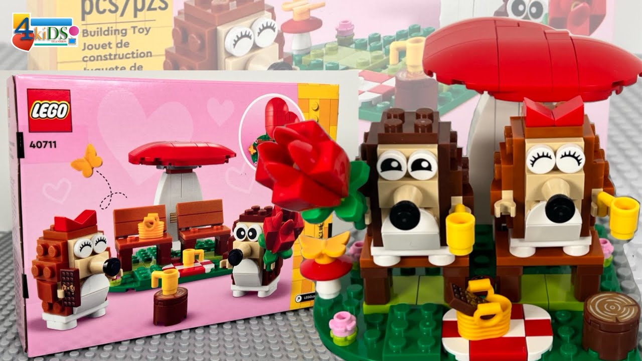 LEGO | HEDGEHOG PICNIC DATE | 40711 | 4kiDSTelevision - YouTube