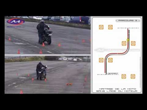 Epreuves de plateau du permis moto : la maîtrise de la moto sans l'aide ...