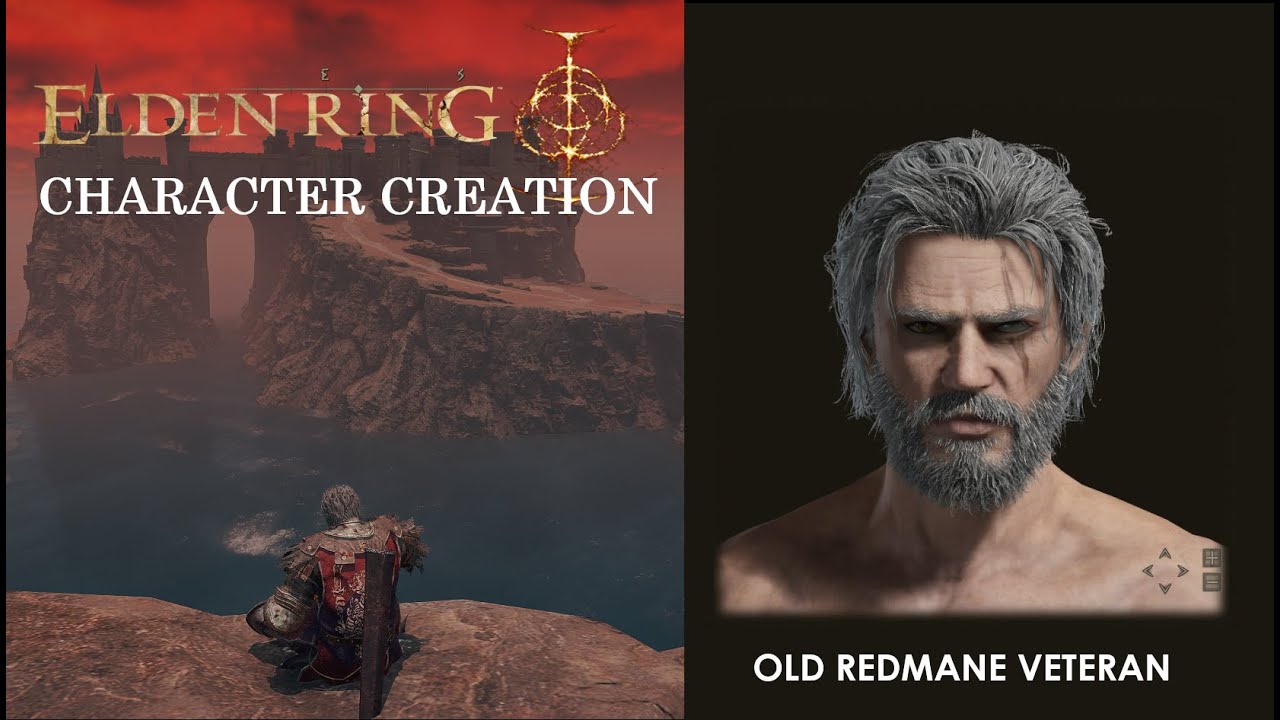 ELDEN RING™ - Male Character Creation - Redmane Veteran - YouTube