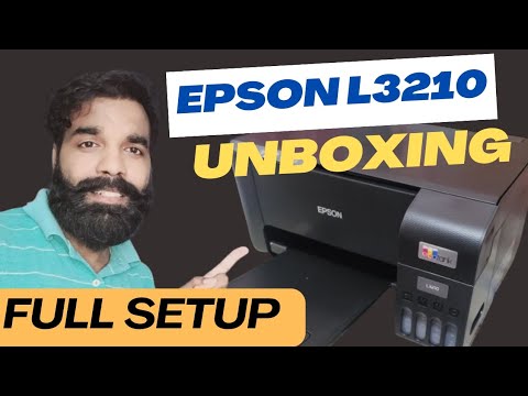 Epson L3210 Printer Unboxing with full information | Epson Printer ...