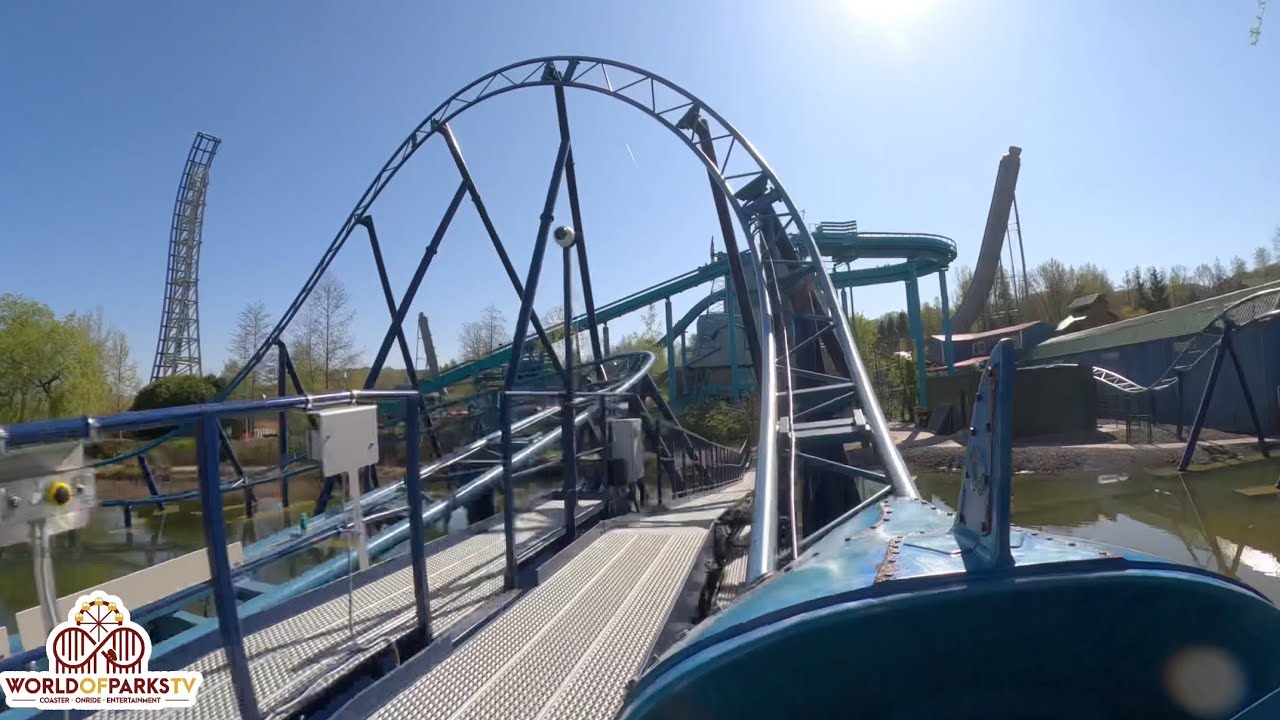 Megalodon - Walibi Belgium (Onride POV) NEW Roller Coaster 2025 Neue ...