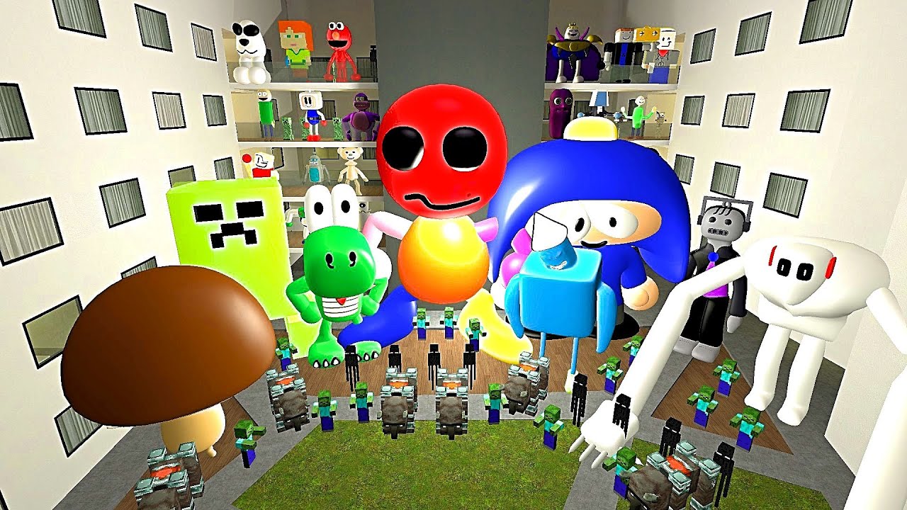 🏠HOTEL IN GARRYS MOD MEMES CHARACTER KICKING GMOD ! - YouTube