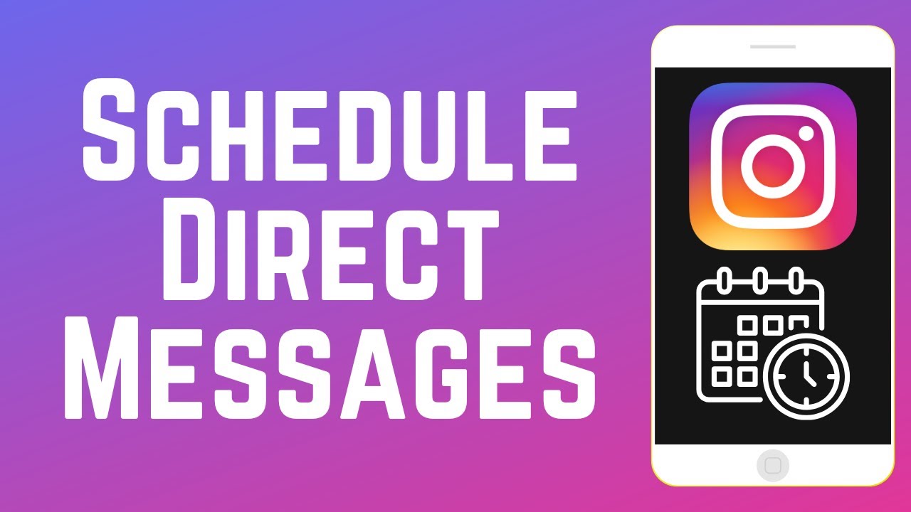 How to Schedule Direct Messages on Instagram (New Feature) - YouTube