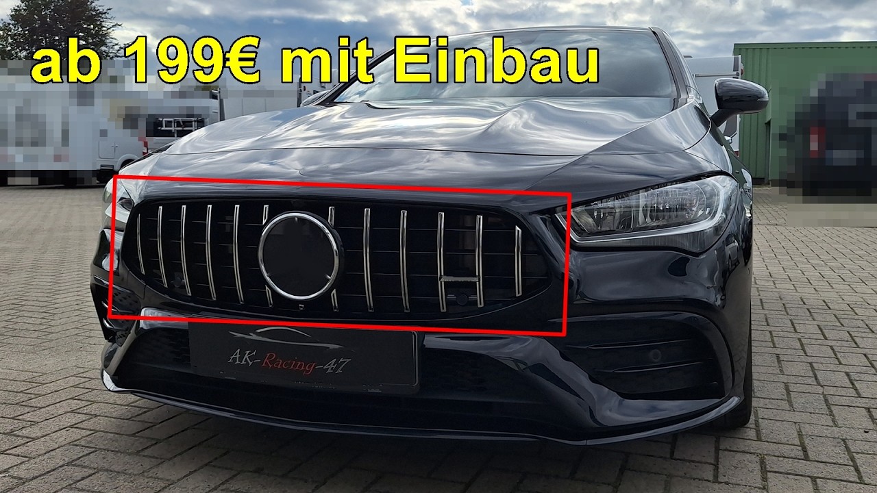 Mercedes CLA35 AMG X118 Shooting Brake | Kühlergrill in chrom / schwarz ...