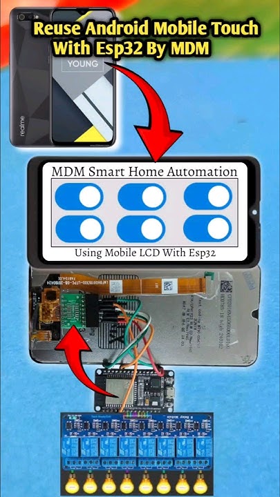 No Waste! Reuse Android Mobile Display as Touch Interface for Arduino/ESP32 #diyelectronics # ...