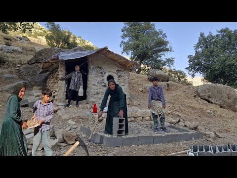 Hard life in the mountains | Building shelter and trying to survive 🗻🔥