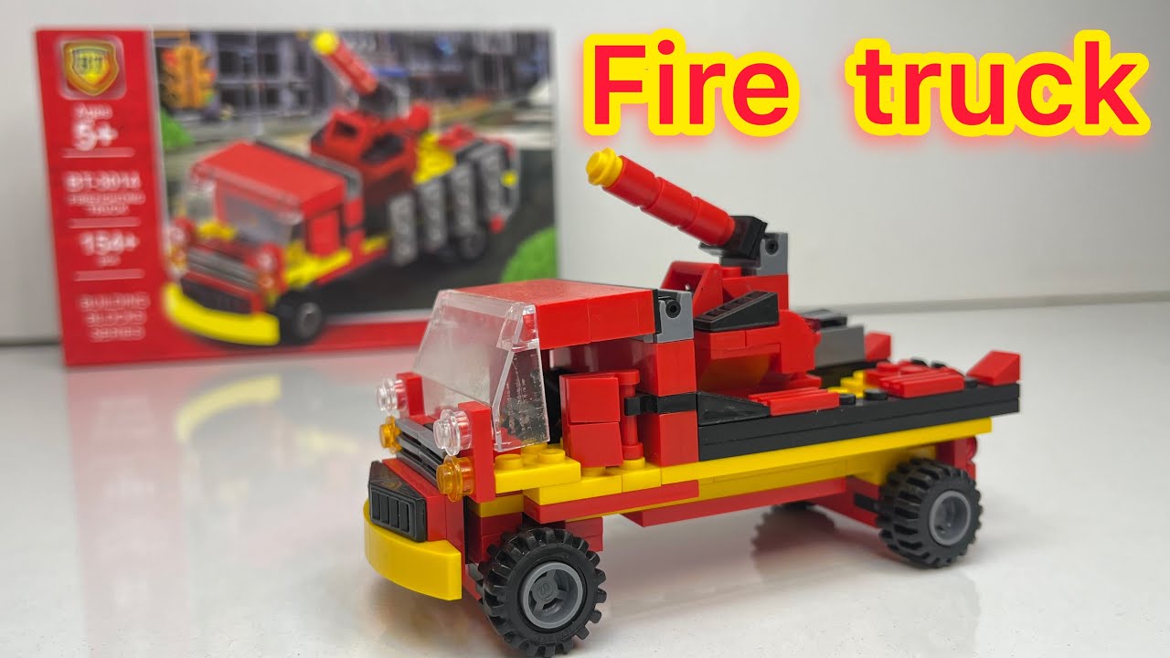 how to build Lego fire rescue trucks!lego speed build - YouTube