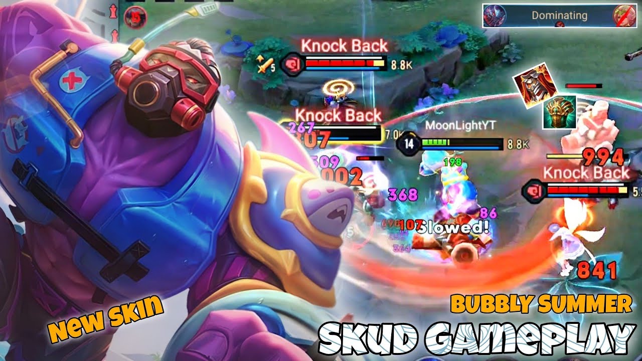 Skud New skin "Bubbly Summer" Slayer Lane Pro Gameplay | Arena of Valor ...