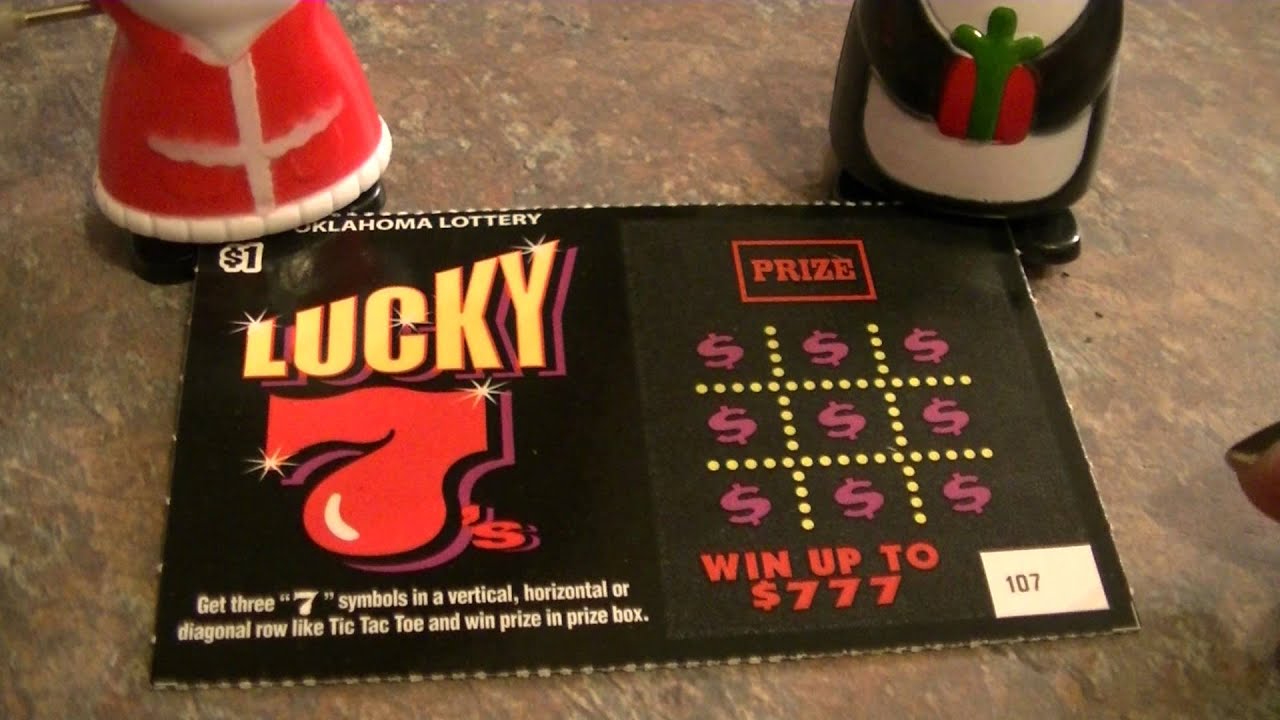 Lucky 7's scratch off on camera - YouTube
