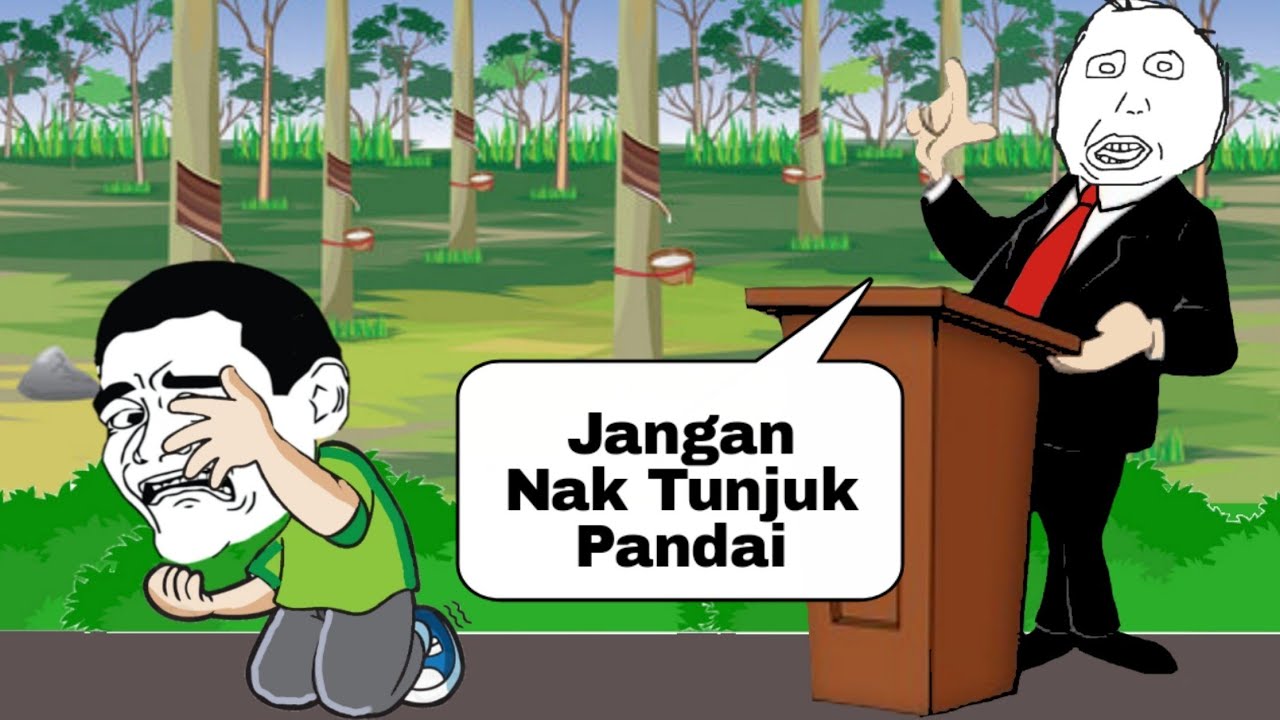 Kerajaan Baru Melarang Pak Pandir Memotong Getah | Animasi Malaysia 🇲🇾 ...