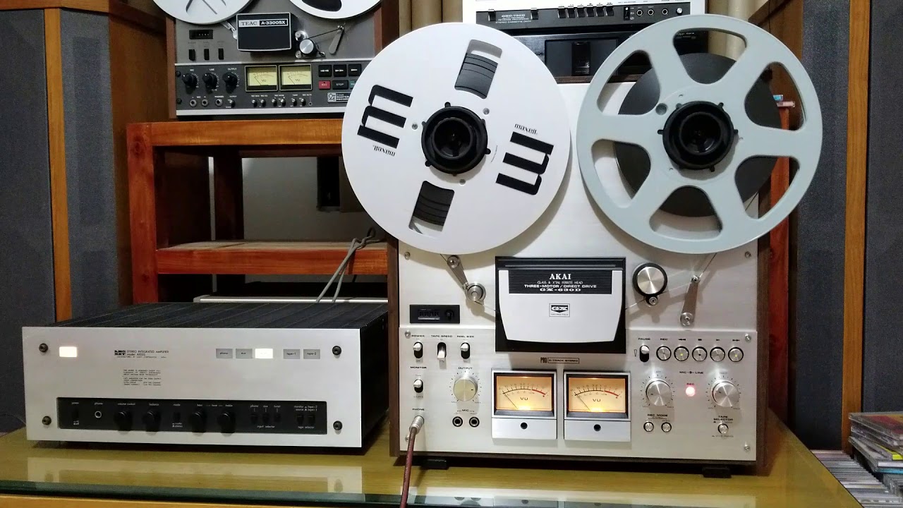 Akai 630D 2track pro .và tube đèn luxkit A-1033 - YouTube