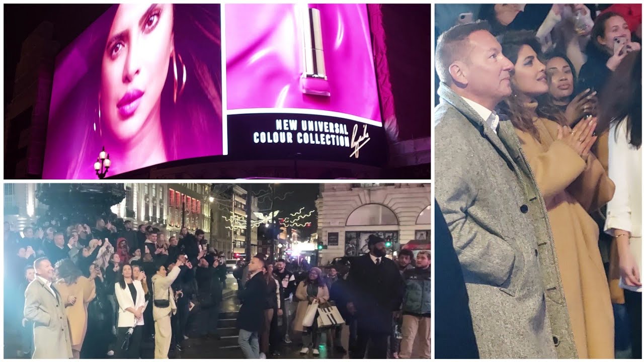 Priyanka Chopra Max Factor Piccadilly Circus Billboard - YouTube