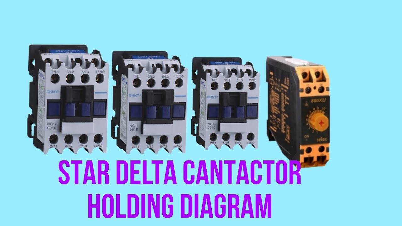 star delta contactor holding wiring full video#electrical #viralvideo ...