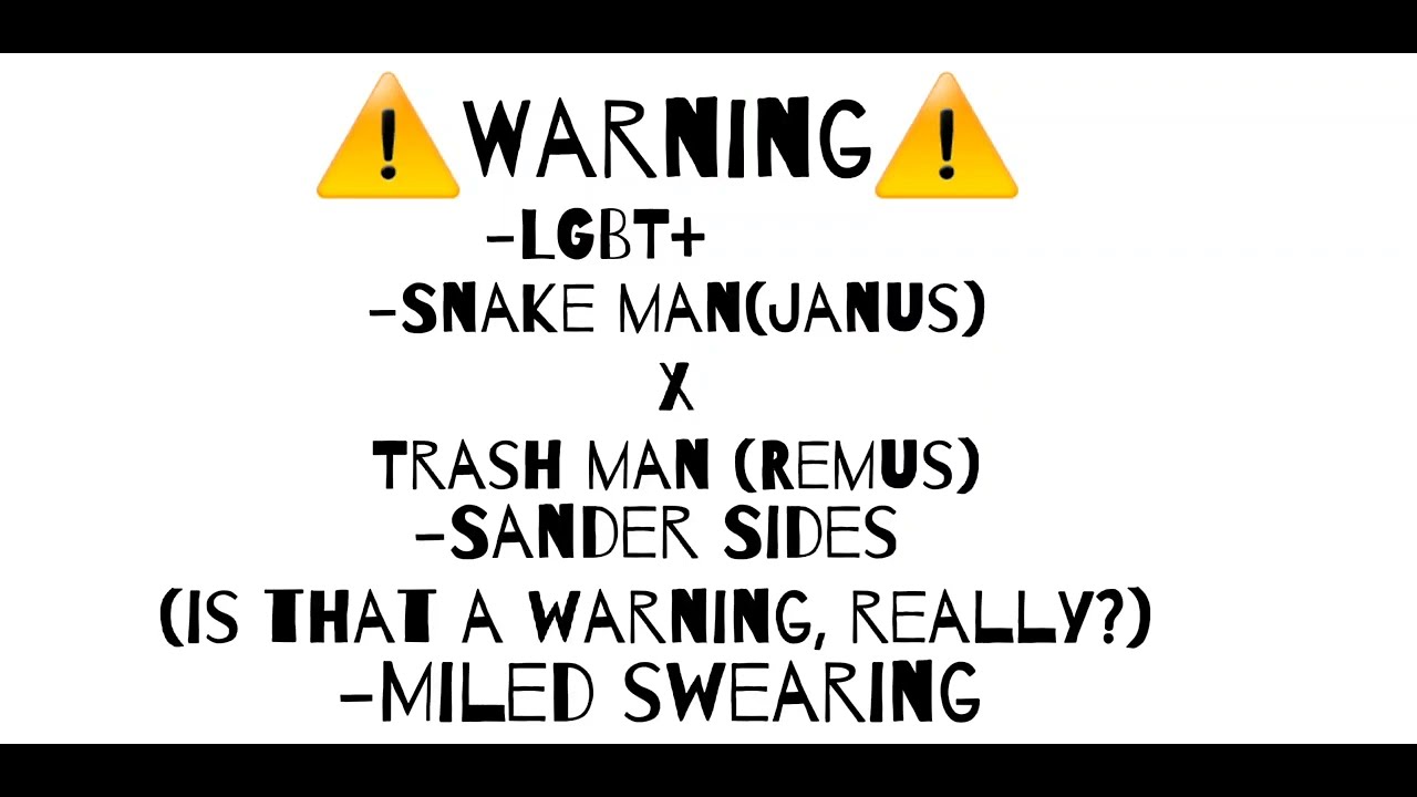 IF I CAN PROVE I NEVER BROKE THE LAW- || Remus x Janus || Sander Sides ...